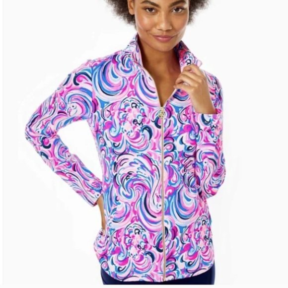 Lilly Pulitzer | Jackets & Coats | Lilly Pulitzer Leona Zipup Jacket ...